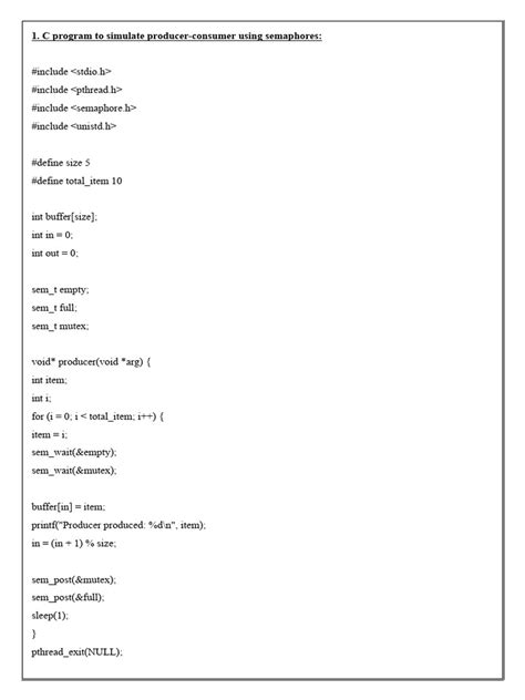 Operating System Programs Pdf Software Computer Engineering