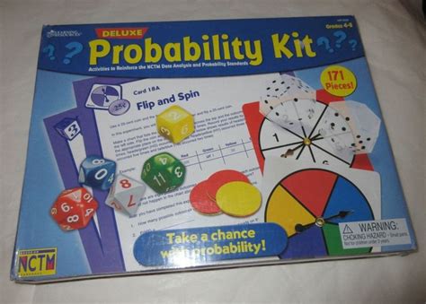 Learning Resources Deluxe Probability Kit Game Nctm Data Analysis