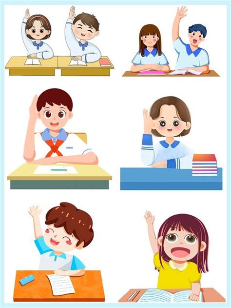 学生上课举手简笔画侧面简单笔画（推荐11张） 简笔画图片大全