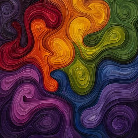 Dynamic And Vibrant Digital Abstract Masterpiece Premium Ai Generated Image