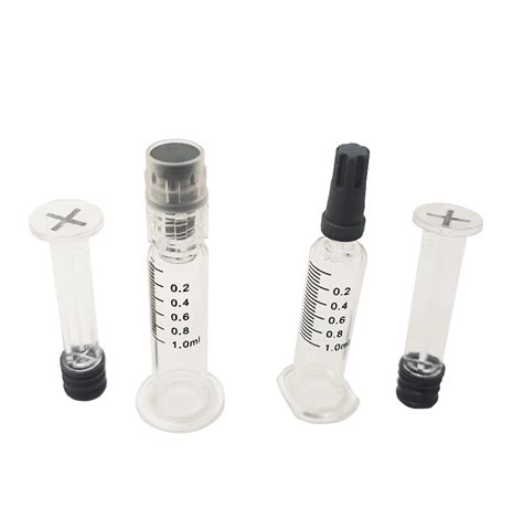 Hot Sale Disposable Prefilled Cbd Oil 1ml Glass Syringe With Luer Slip And Luer Lock Buy