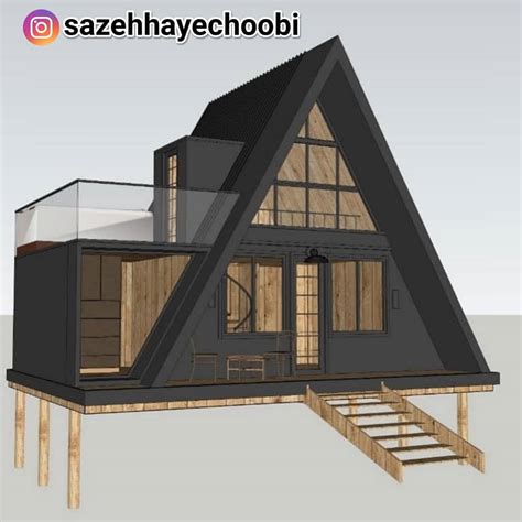 ساخت کلبه چوبی لوکس و مدرن طراحی و اجرا ویلاهای چوبی سازه های چوبی