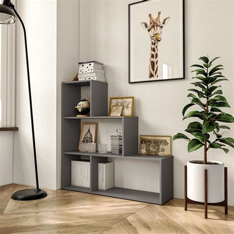 ᐉ Стеллаж для книг Moreli Gt 75 1071x1076x280 мм Антрацитовый Mo Gt75 Antracit • Купить в