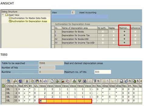 New Depreciation Area Where Are T093 View0123 Sap Community