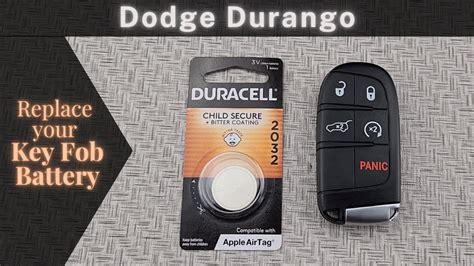 Replace A Dodge Durango 2020 2025 Key Fob Battery Youtube