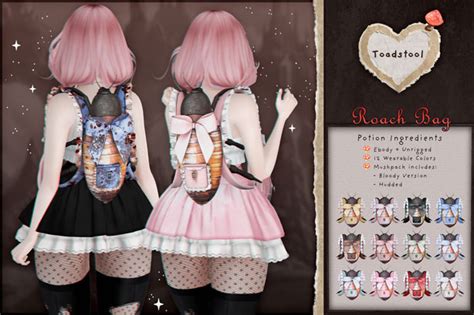 Second Life Marketplace Toadstool Roach Bag Pink