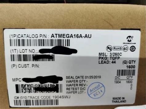 Atmega16a Au Microchip Microcontrollers 8 Bit At ₹ 150 Piece In Mumbai