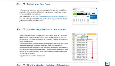 How To Calculate Volatility In Excel Methodology Eloquens