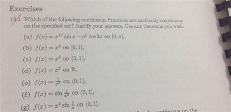 solved exercises 19 1 which of the following continuous
