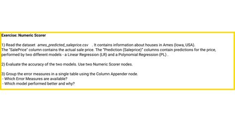 Numericscorerexercise Knime Community Hub