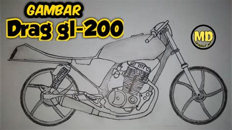 Detail Gambar Sketsa Motor Drag Koleksi Nomer 17