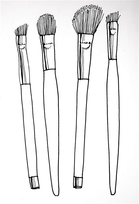 How To Draw A Makeup Brush Mugeek Vidalondon