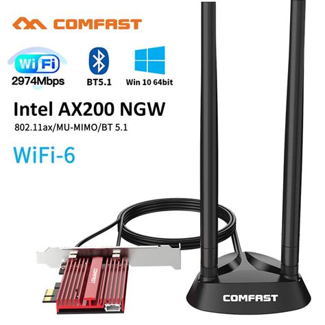 Mbps Wifi Dual Band Desktop Pcie Wifi Adapte Grandado
