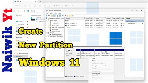 How To Create A New Drive In Windows 11 At Wendy Ferguson Blog