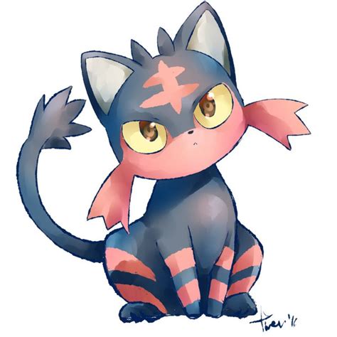 Litten By Kenneos On Deviantart Red Cat Pokemon Litten Evolution