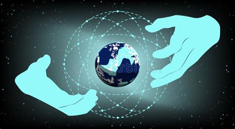 Global Networks Eps10 Vector For Your Business Stock Vector Illustration Of Blue Connected