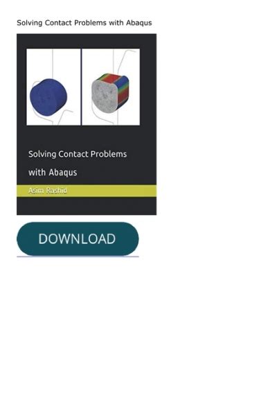 Ebook Solving Contact Problems With Abaqus