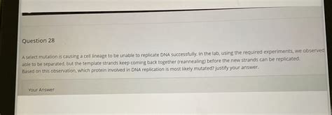 Solved Question 28a Select Mutation Is Causing A Cell