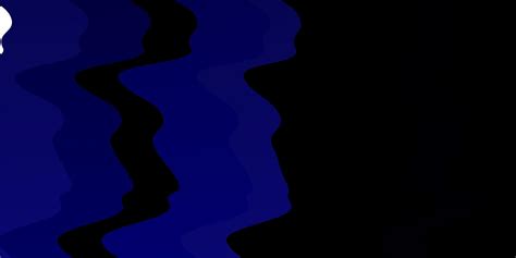 Dark Blue Vector Background With Curved Lines Bright Sample With Colorful Bent Lines Shapes