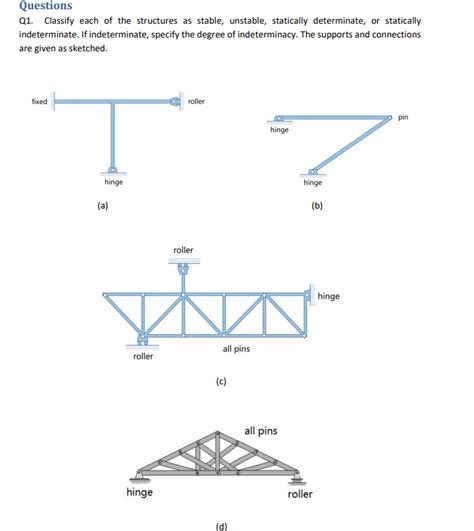 solved questions q1 classify each of the structures as