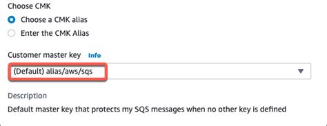 Configuring Server Side Encryption Sse For A Queue Console Amazon Simple Queue Service