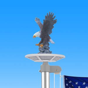 Guladus Eagle Flag Pole Topper 12 Bald Eagle Flag Topper