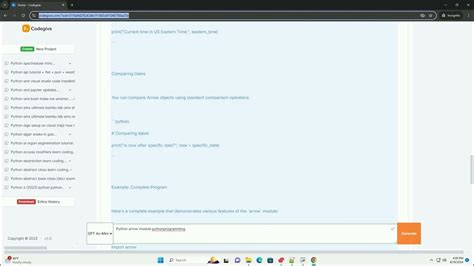Python Arrow Module Pythonprogramming Youtube