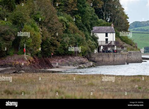 A View Of Dylan Thomas Boathouse Laugharne The Birthplace Of Dylan