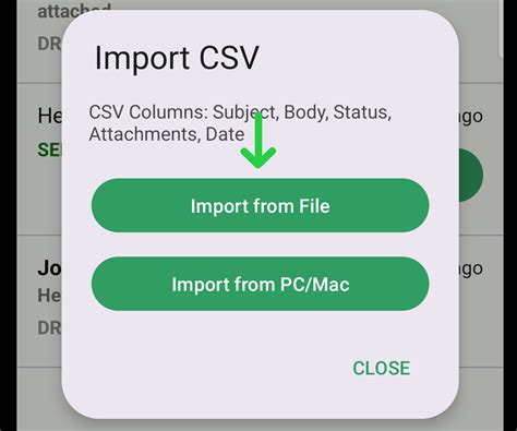 Android Import Messages From CSV File On Your Mobile Device Reach