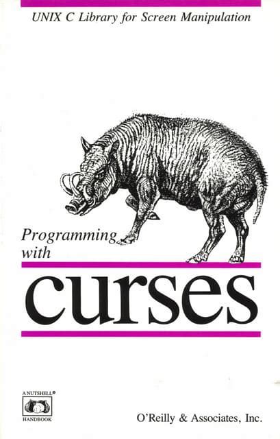 Programming With Curses C Programming Language Unix Systems Pdf