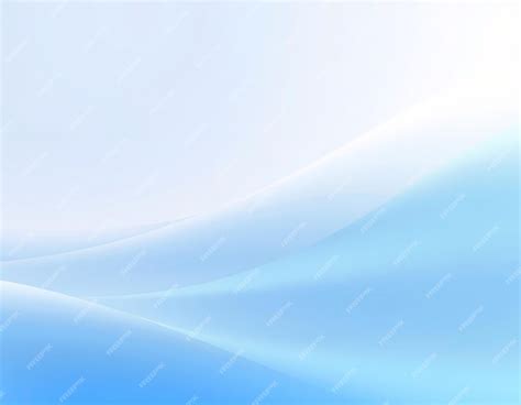 Abstract Blue And White Background With Soft Flowing Lines Premium Ai Generated Image