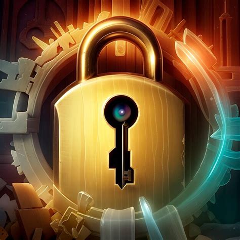 Premium Ai Image Abstract Fantasy Keylock Icon Design Wallpaper