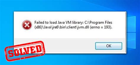 Fix Failed To Load Java Vm Library Working Techdim