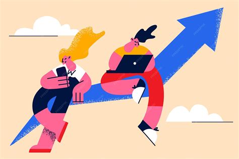 Premium Vector Development Growth Data Analysis Concept