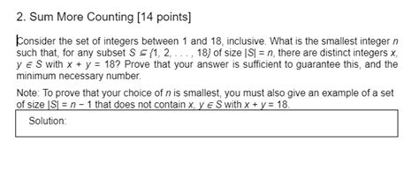 Solved Consider The Set Of Integers Between And Chegg Com