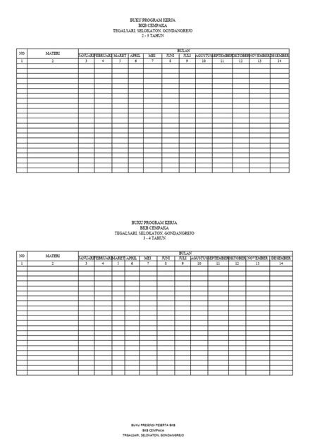 Buku Program Kerja Pdf