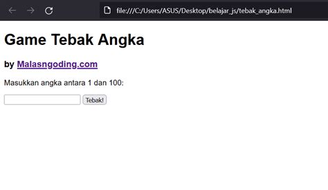 membuat game tebak angka dengan javascript malas ngoding