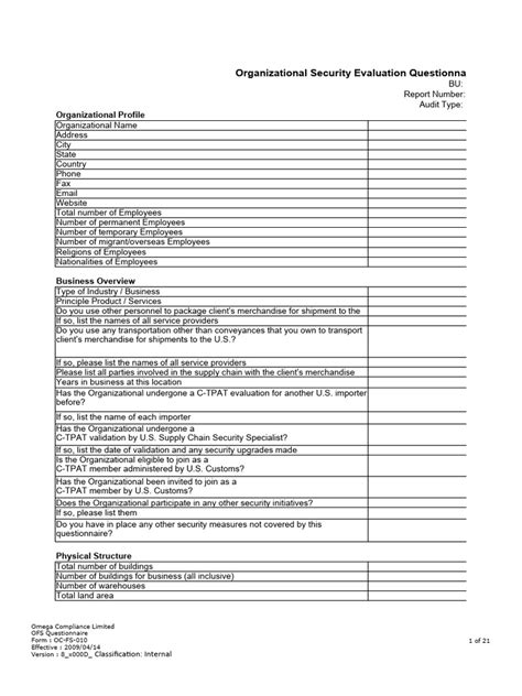 C Tpat Audit Template Pdf Identity Document Background Check
