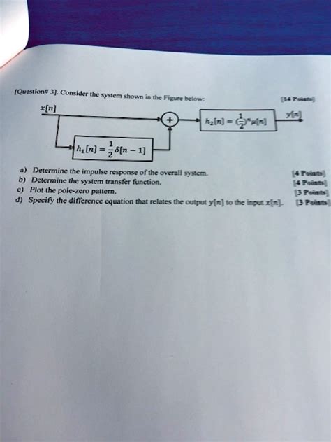 Solved Question 3 Consider The System Shown In The Figure Below 147 X N H2 N Am H N