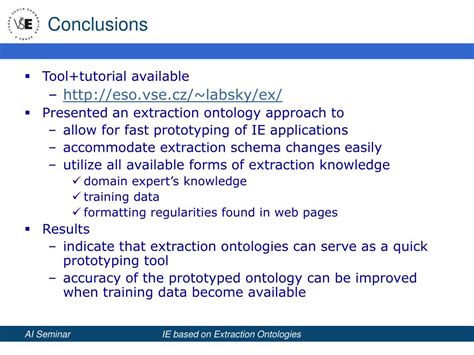 Ppt Information Extraction Based On Extraction Ontologies Design Deployment And Evaluation