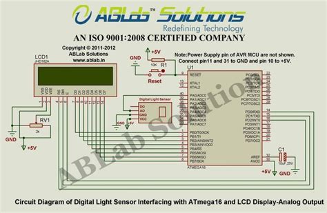 Digital Light Ldr Sensor Interfacing With Avr Atmega16 Microcontroller And Lcd Display Analog
