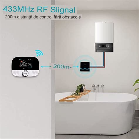 Termostat Inteligent Wireless Compatibil Cu Orice Centrala Termica Pe Gaz Pentru Instalatii