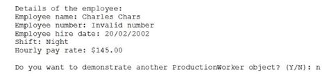 Solved Design A Class Named Employee The Class Should Keep The