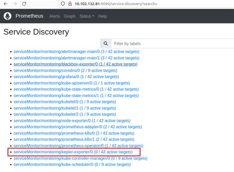 prometheus not able monitor the metrics from kepler namespace by