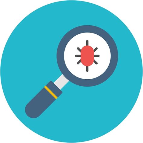 Premium Vector Bug Search Vector Illustration Style