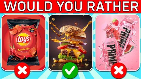 Would You Rather Extreme Food Edition 🍔🍕🍟 Youtube