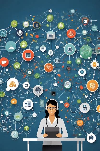 整合技術數據和變化管理以實現無縫連接的數碼轉型複雜網絡 Premium Ai 生成圖片