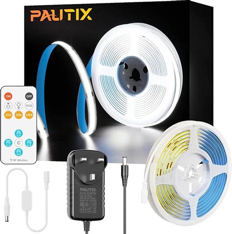 PAUTIX COB LED Strip Daylight White K M Kit LEDs V CRI