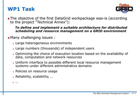 PPT The Workload Management System In The DataGrid Project PowerPoint Presentation ID