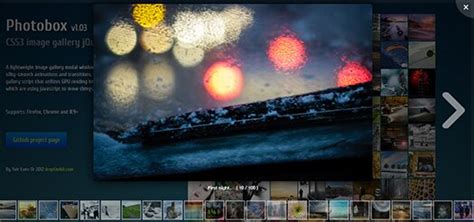 css3 jquery image gallery plugin photobox